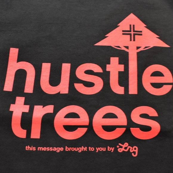 Shirts | Lrg Hustle Trees Lifted Research Group Mens Red Graphic Black Shirt New S | Poshmark